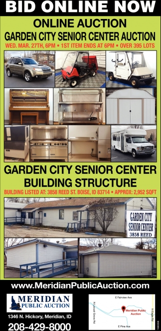 Online Auction, Meridian Public Auction, Meridian, ID